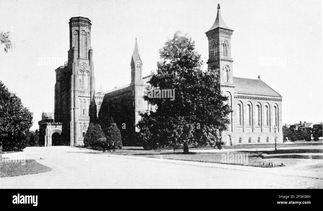 Smithsonian Institution 1895 Stock Photo - Alamy