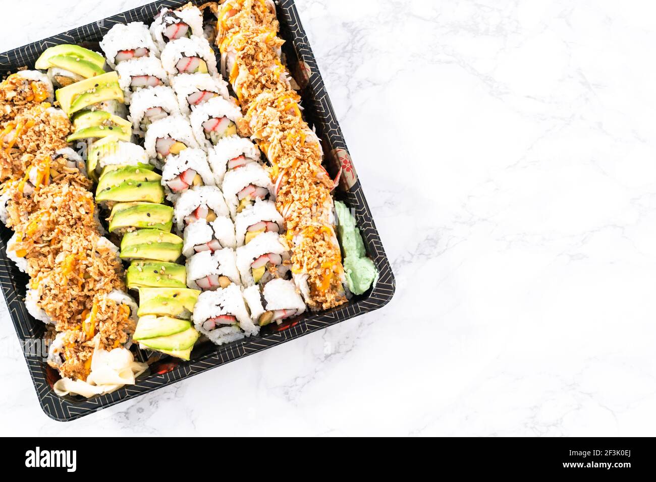 Pre packaged variety sushi rolls hi-res stock photography and images ...