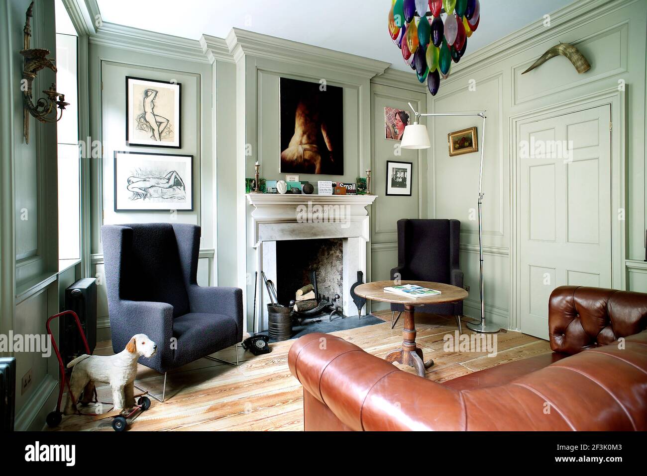 First floor living room Stock Photo - Alamy