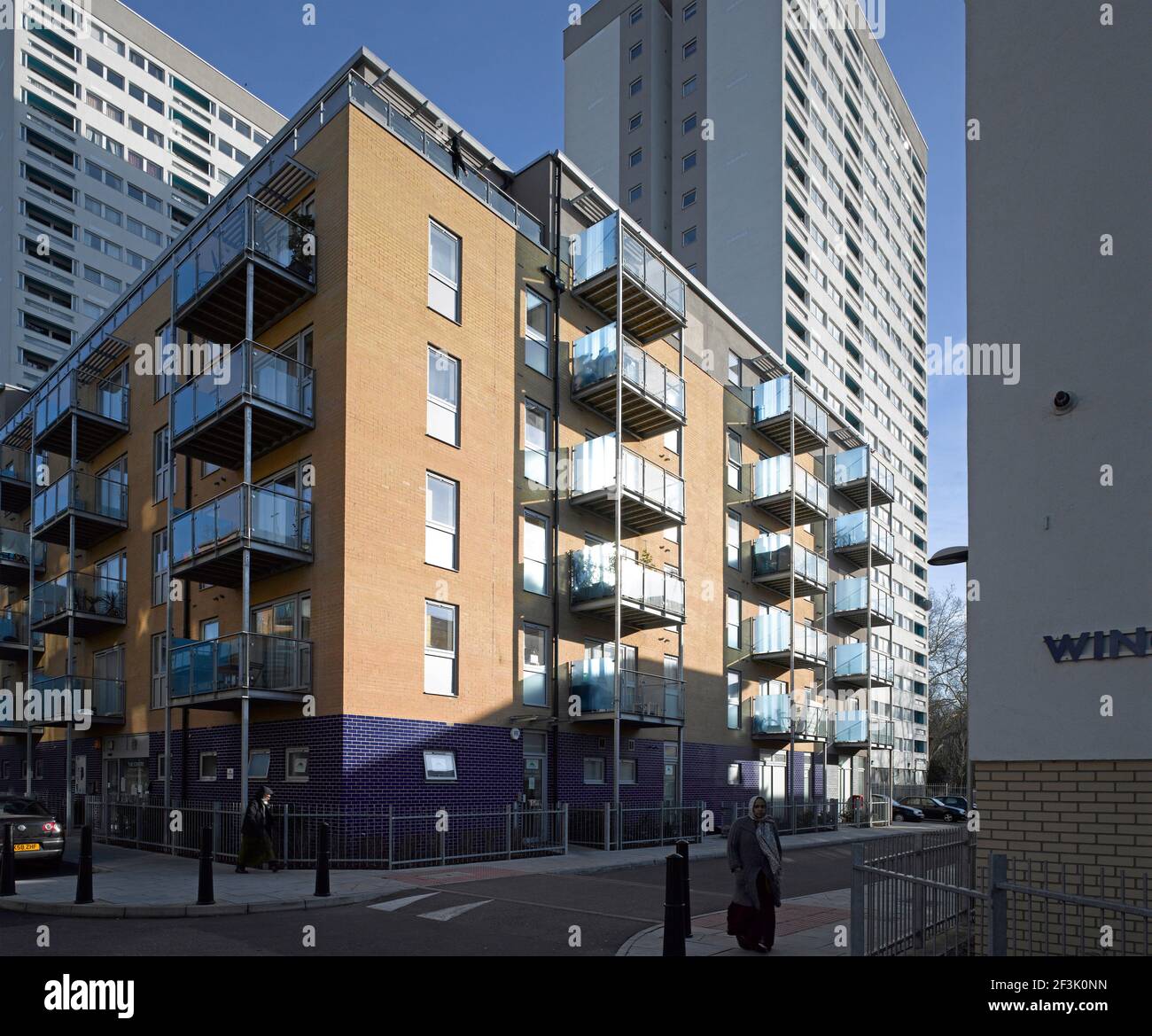 British Estate, Bow, London Stock Photo - Alamy