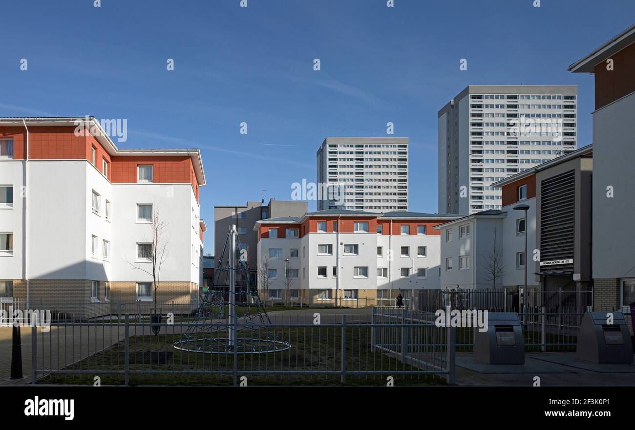 British Estate, Bow, London Stock Photo - Alamy