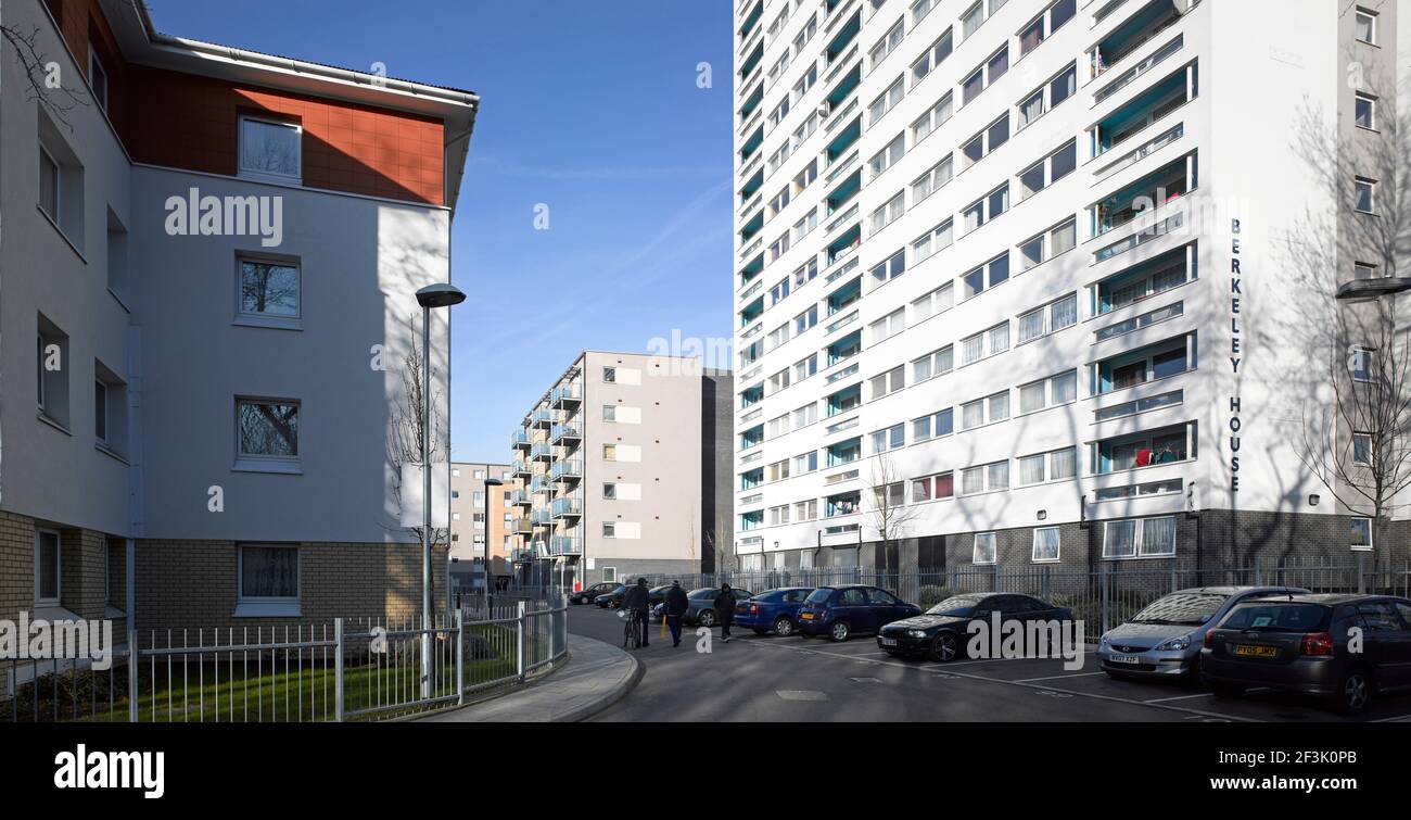 British Estate, Bow, London Stock Photo - Alamy