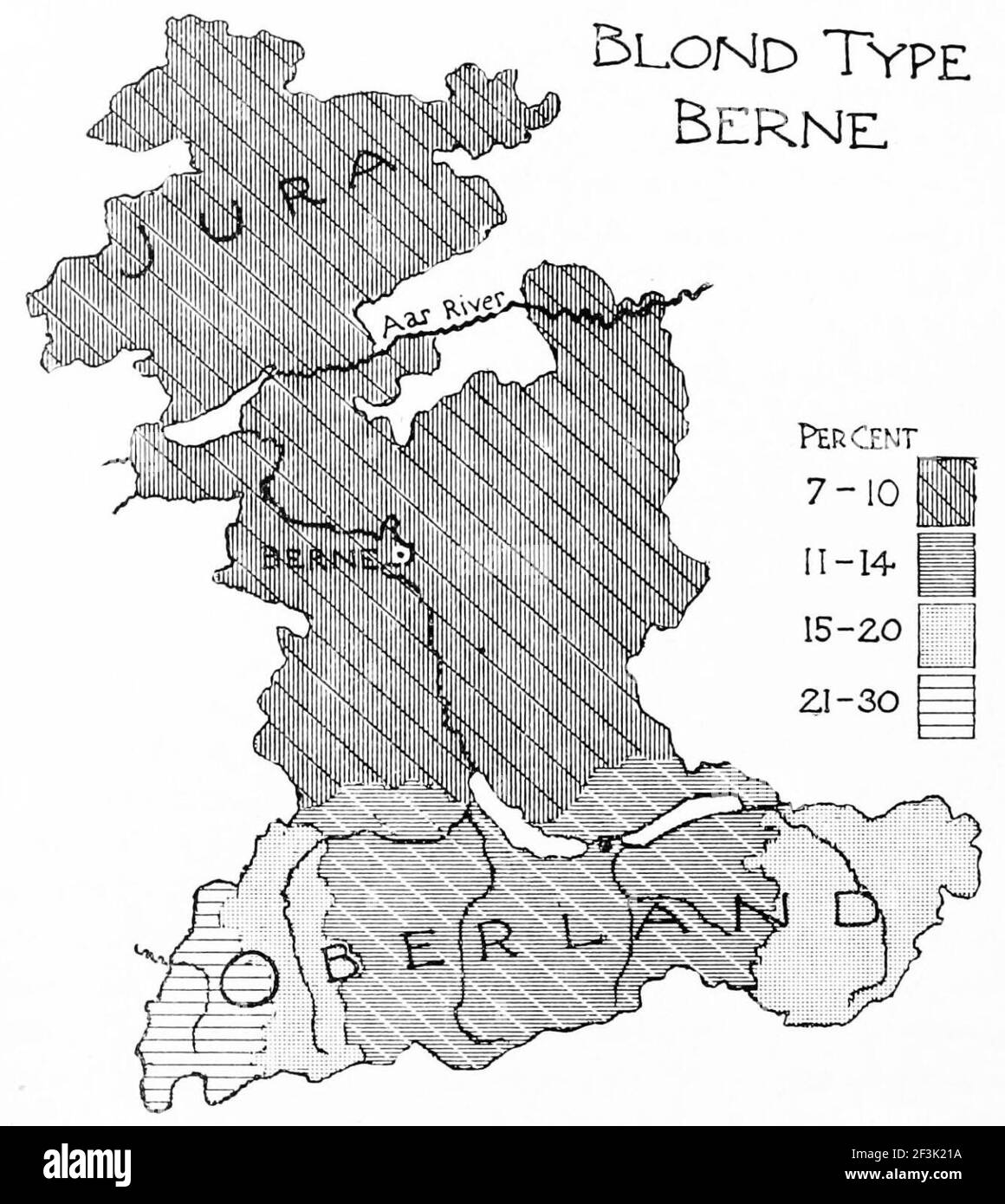Racial map of central west switzerland Stock Photo - Alamy