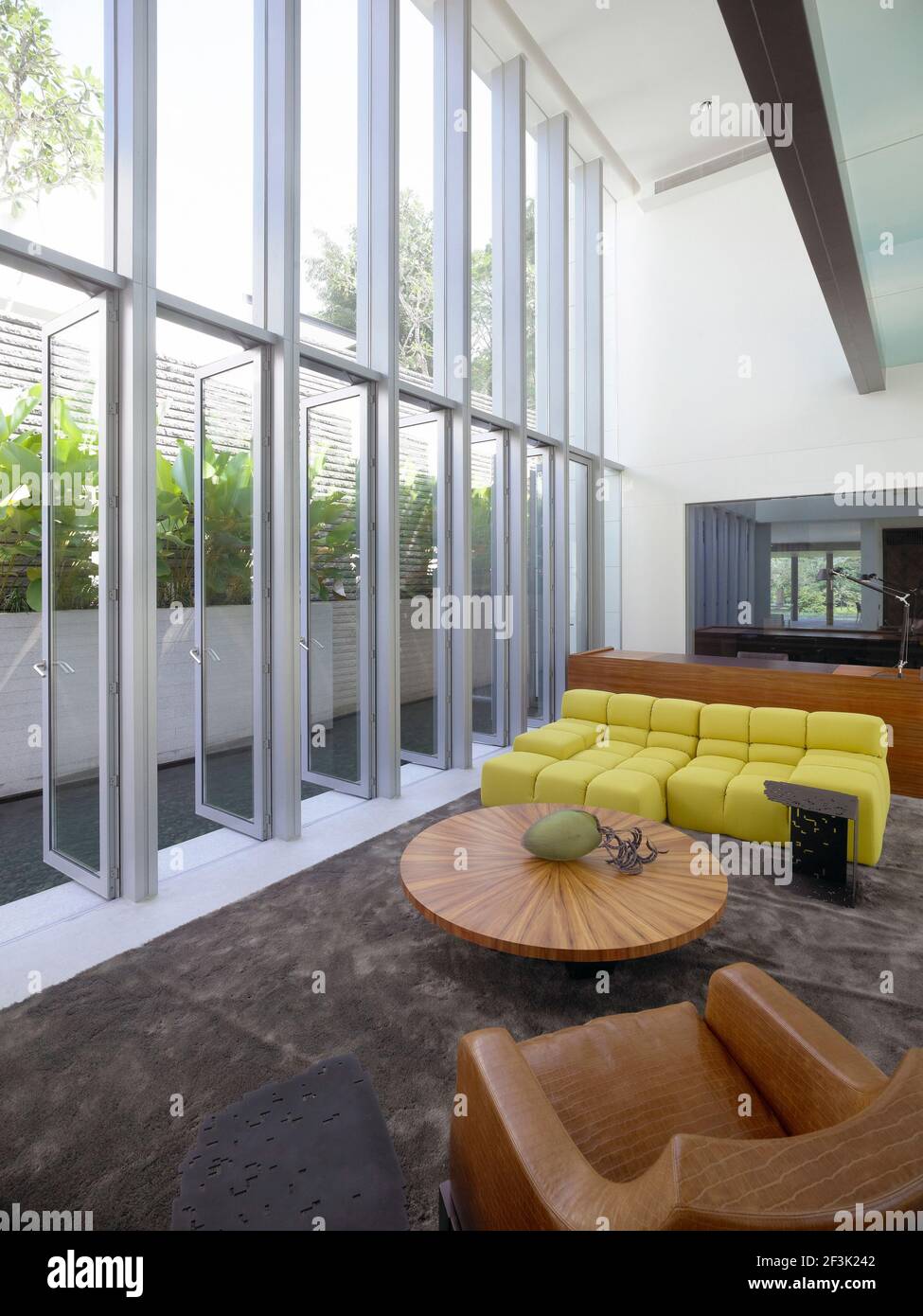Seating in open plan sitting room, Lakeshore View, Sentosa Cove ...