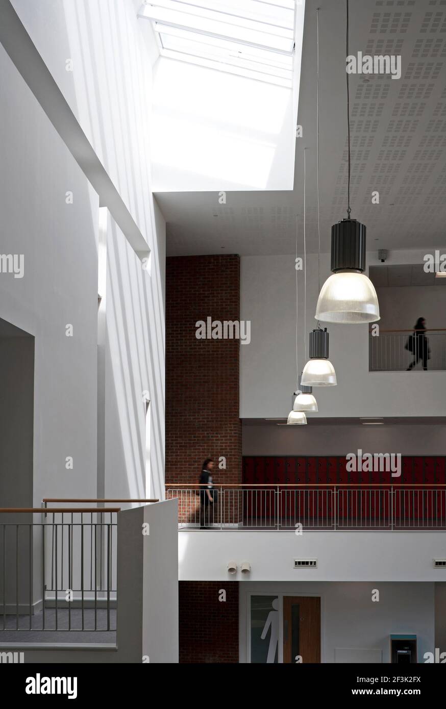 Skylight interior of Notre Dame High School, Greenock Stock Photo - Alamy