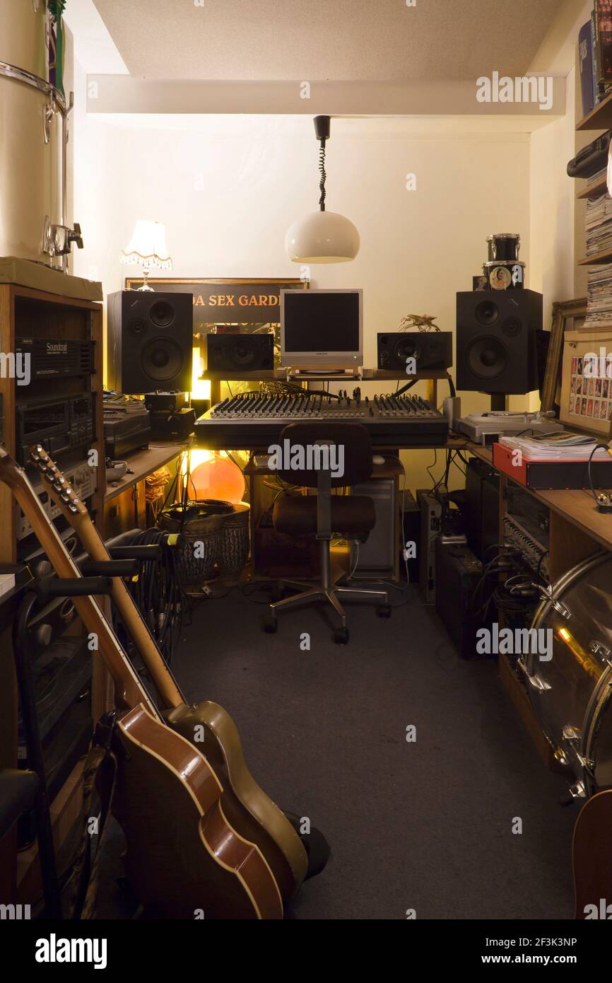 Interior shot of recording studio in Dalston warehouse and locations ...