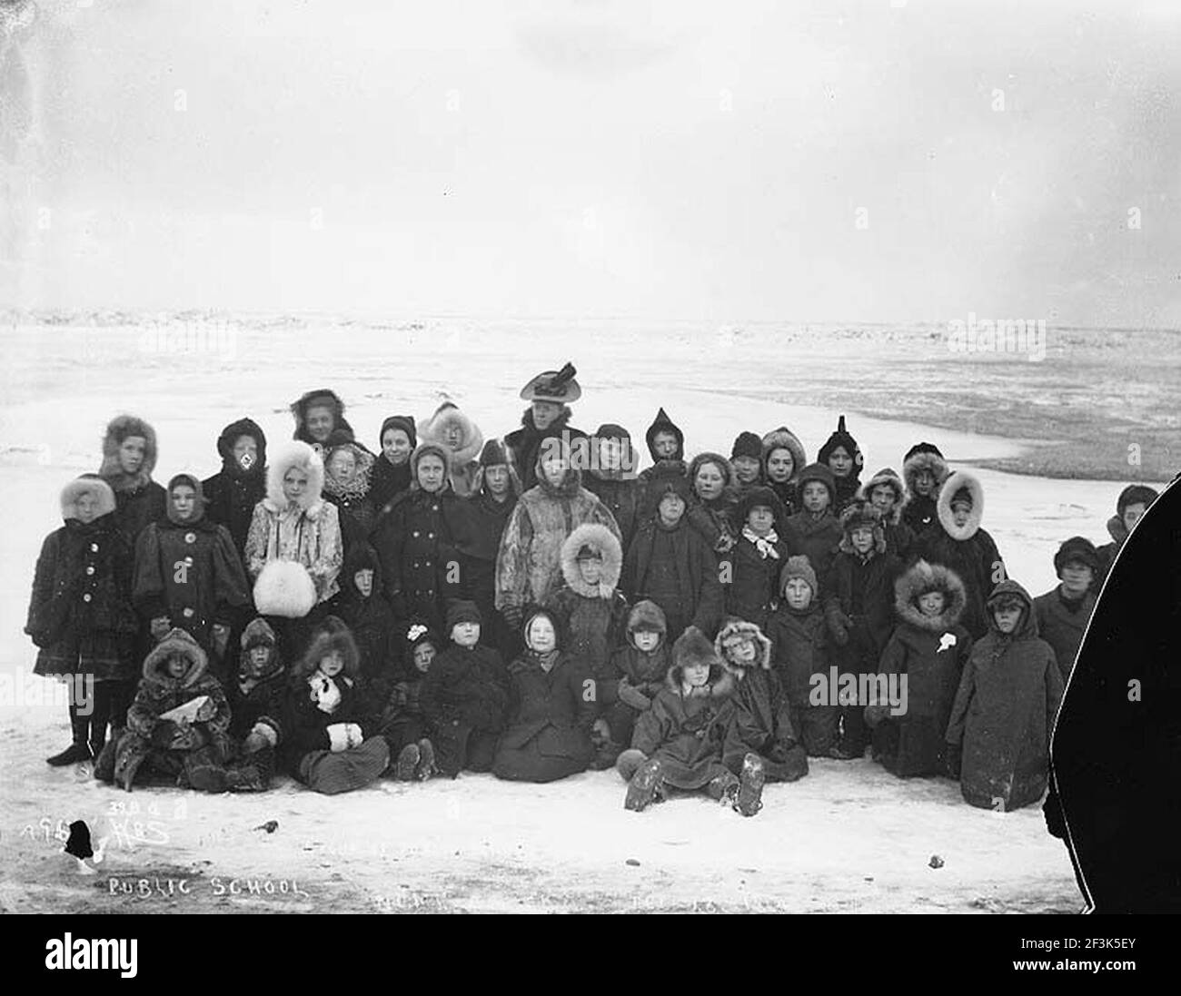 Public school children with their teachers, Nome, Alaska, ca 1901 Stock ...