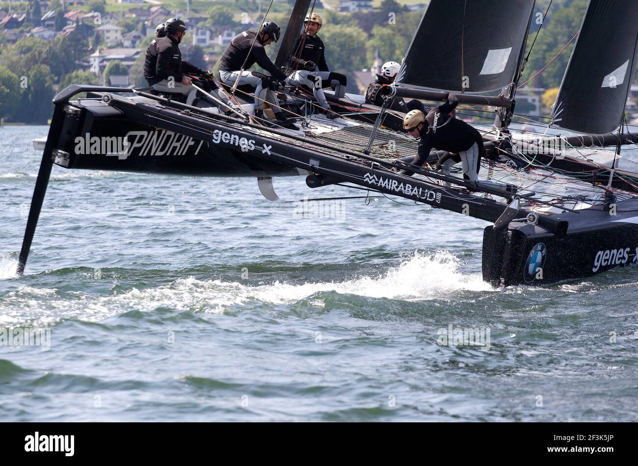 Team Spindrift racing sailing action during the GC32 Racing Tour ...