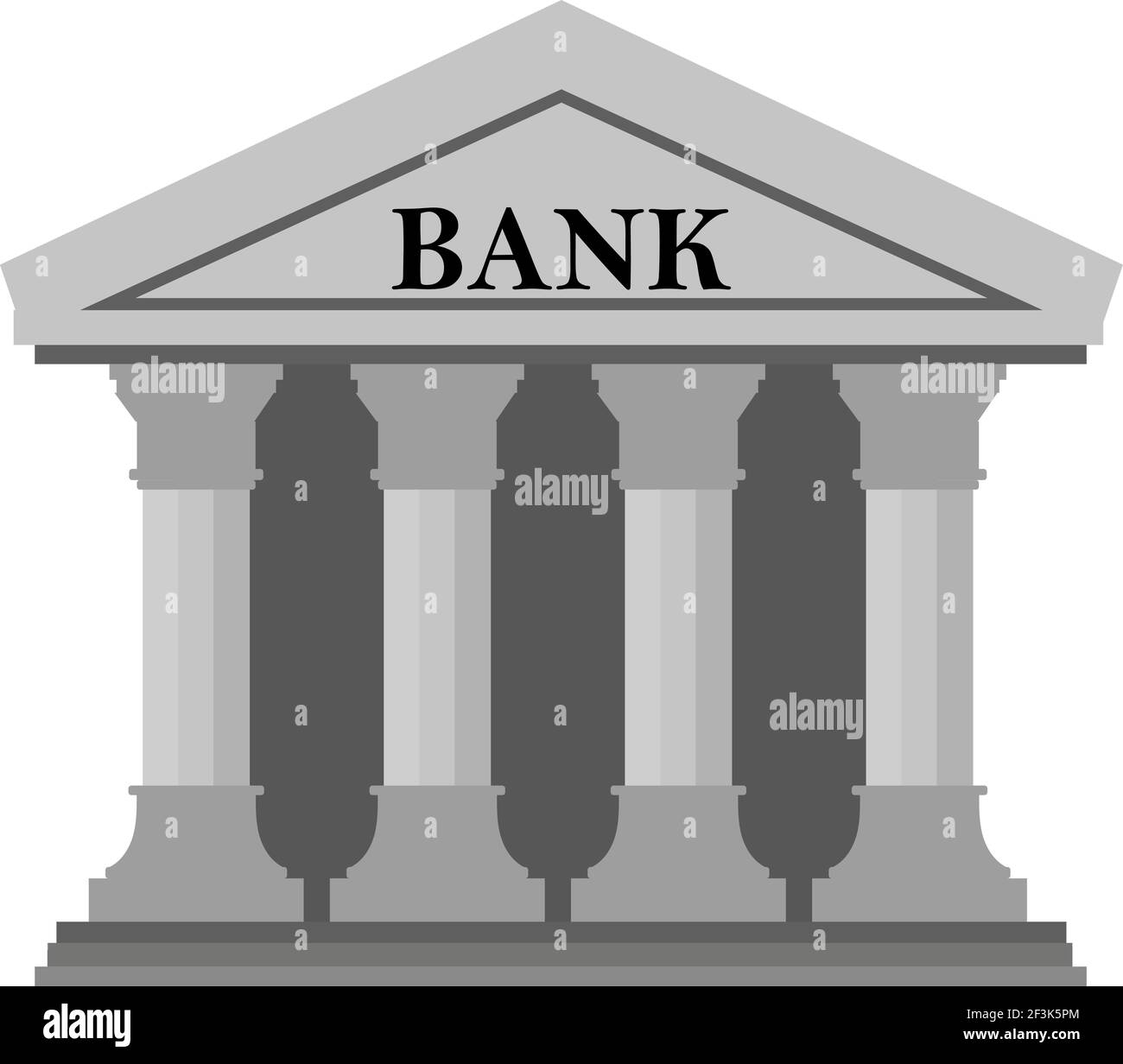Bank icon on White Background Stock Vector Image & Art - Alamy