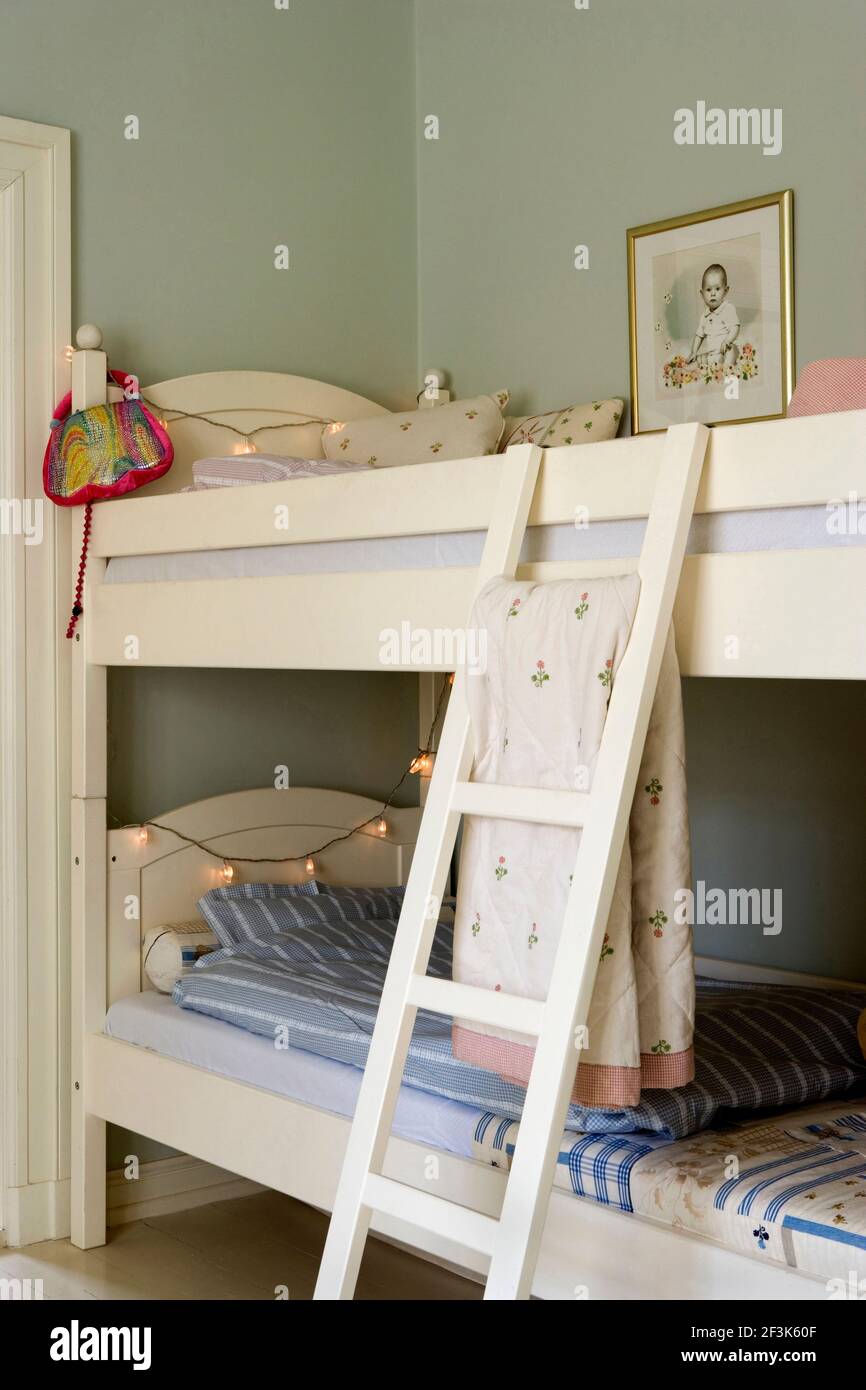 Bunk bed in Zahrtmann family home, Copenhagen, Denmark Stock Photo - Alamy