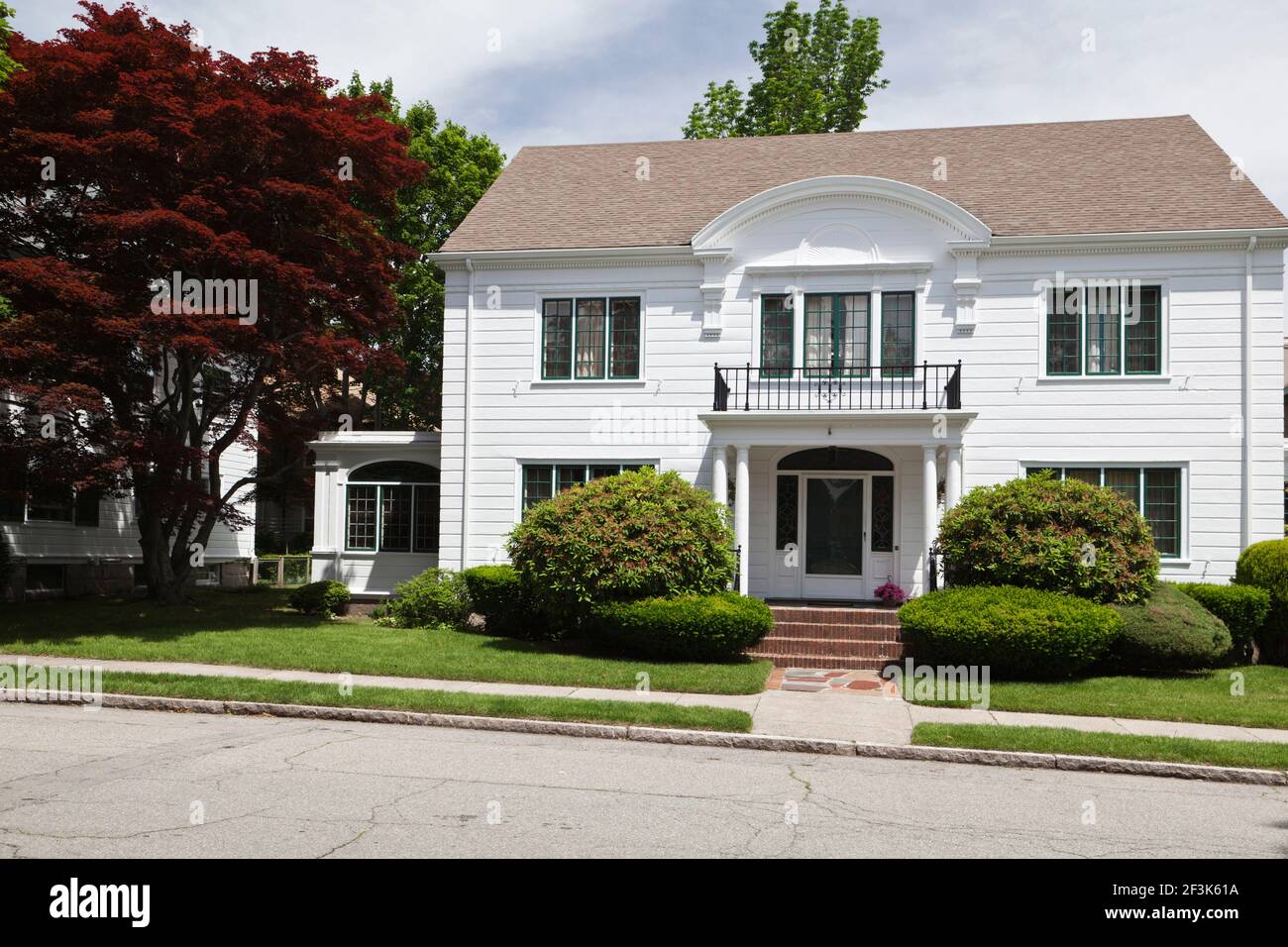 A Greek Revivalist Style historic colonial whaling mansion New Bedford ...