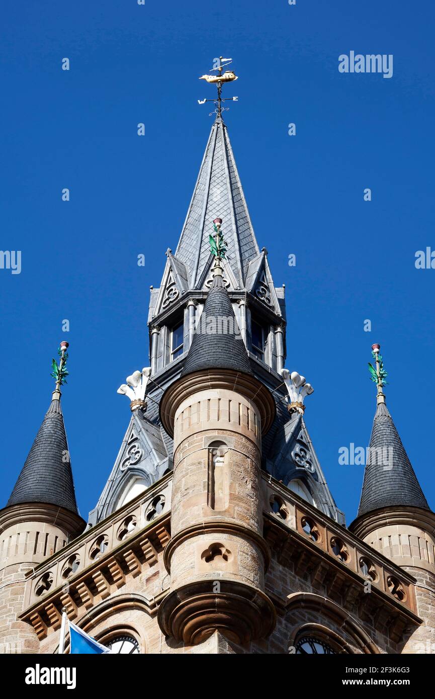 Renfrew Town Hall. Built 1870. Architect, James Lamb. Grade A listed ...