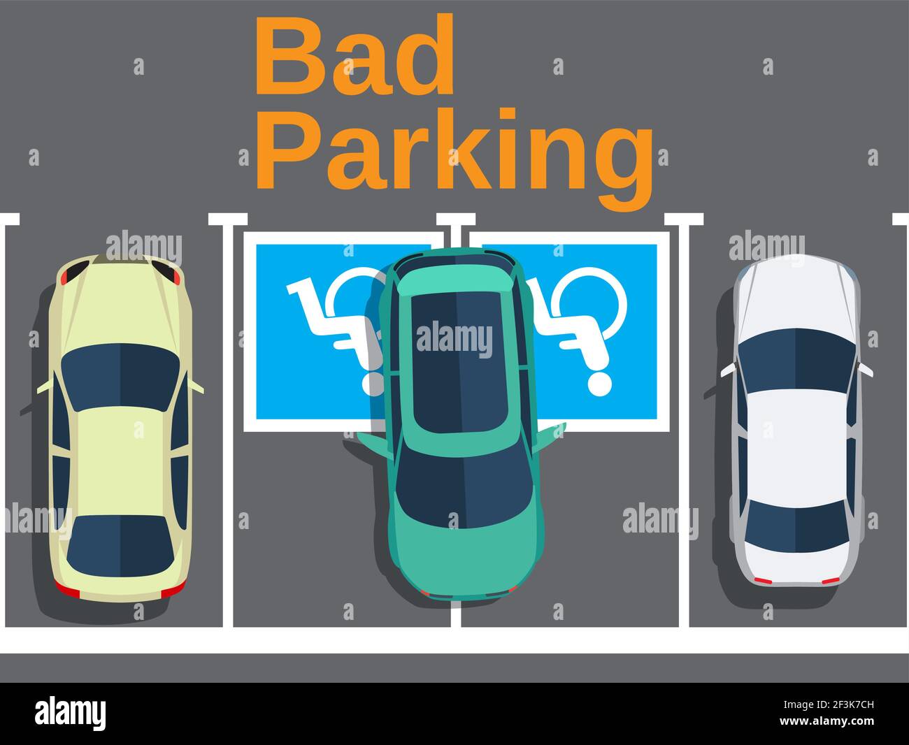 Illegal park parking Stock Vector Images - Alamy
