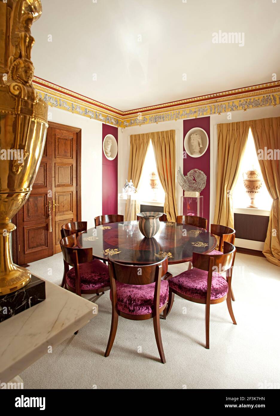 Tim Gosling's residence in Clapham, SW London. Pic shows dining room ...