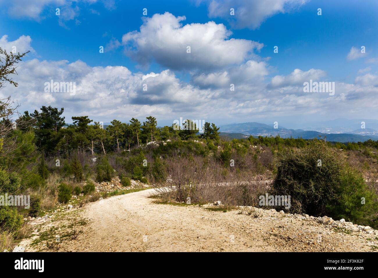 Landscape, rural road and green hills Stock Photo - Alamy