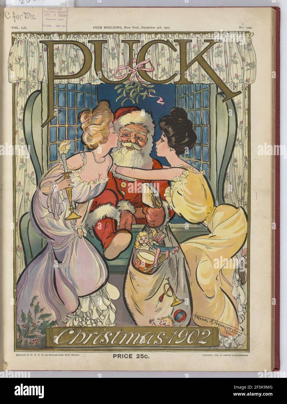 Puck Christmas 1902 - Frank A. Nankivell 1902 Stock Photo - Alamy