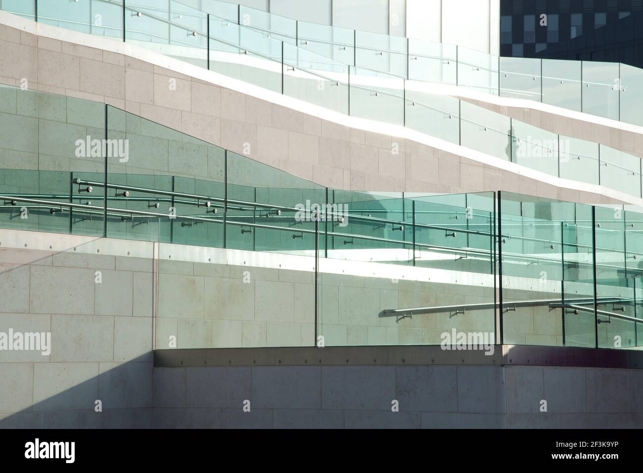 Ramp Entrance - Museum of Liverpool, Mann Island Stock Photo - Alamy