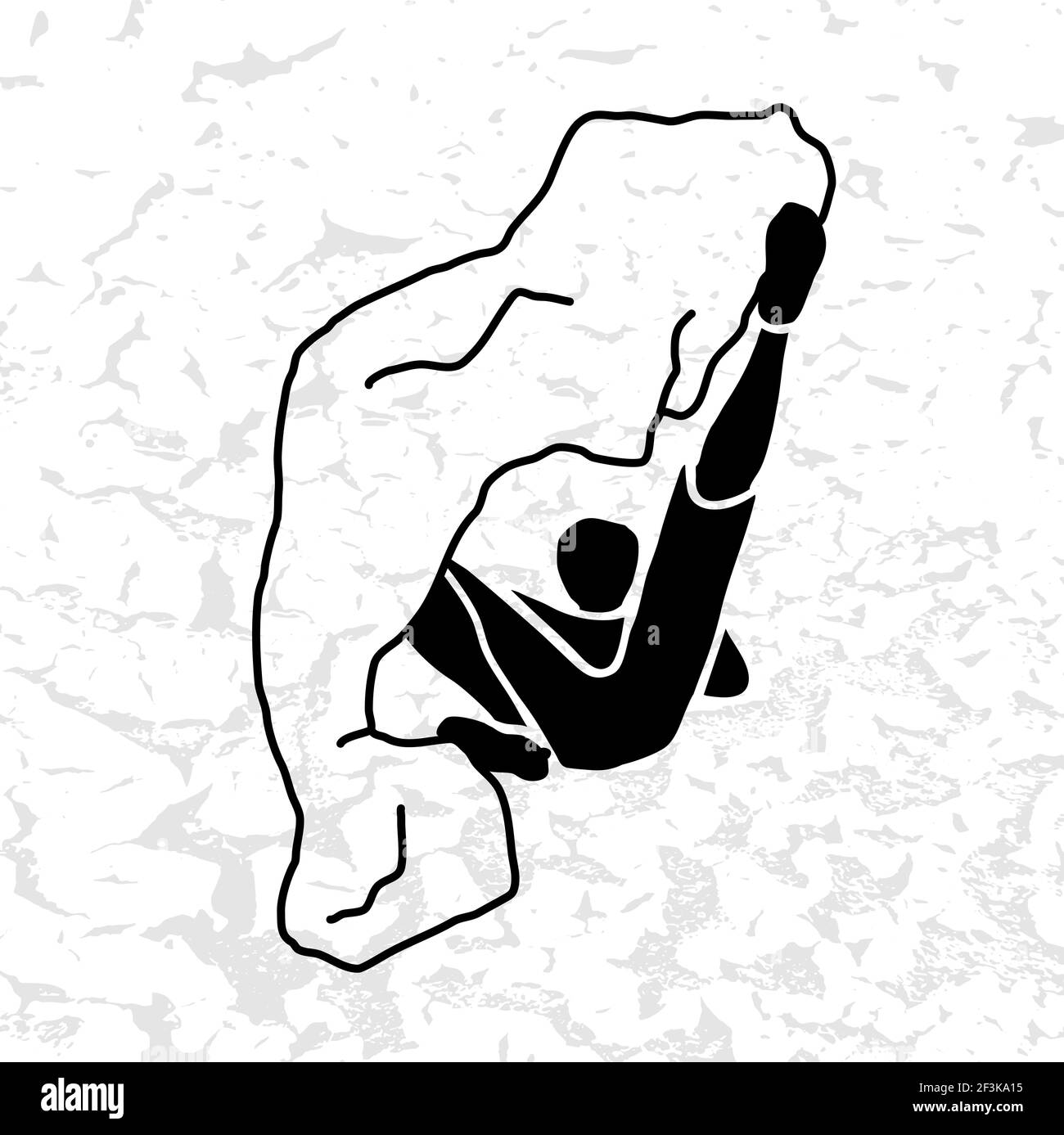 Strong male rock climber Cut Out Stock Images & Pictures - Alamy