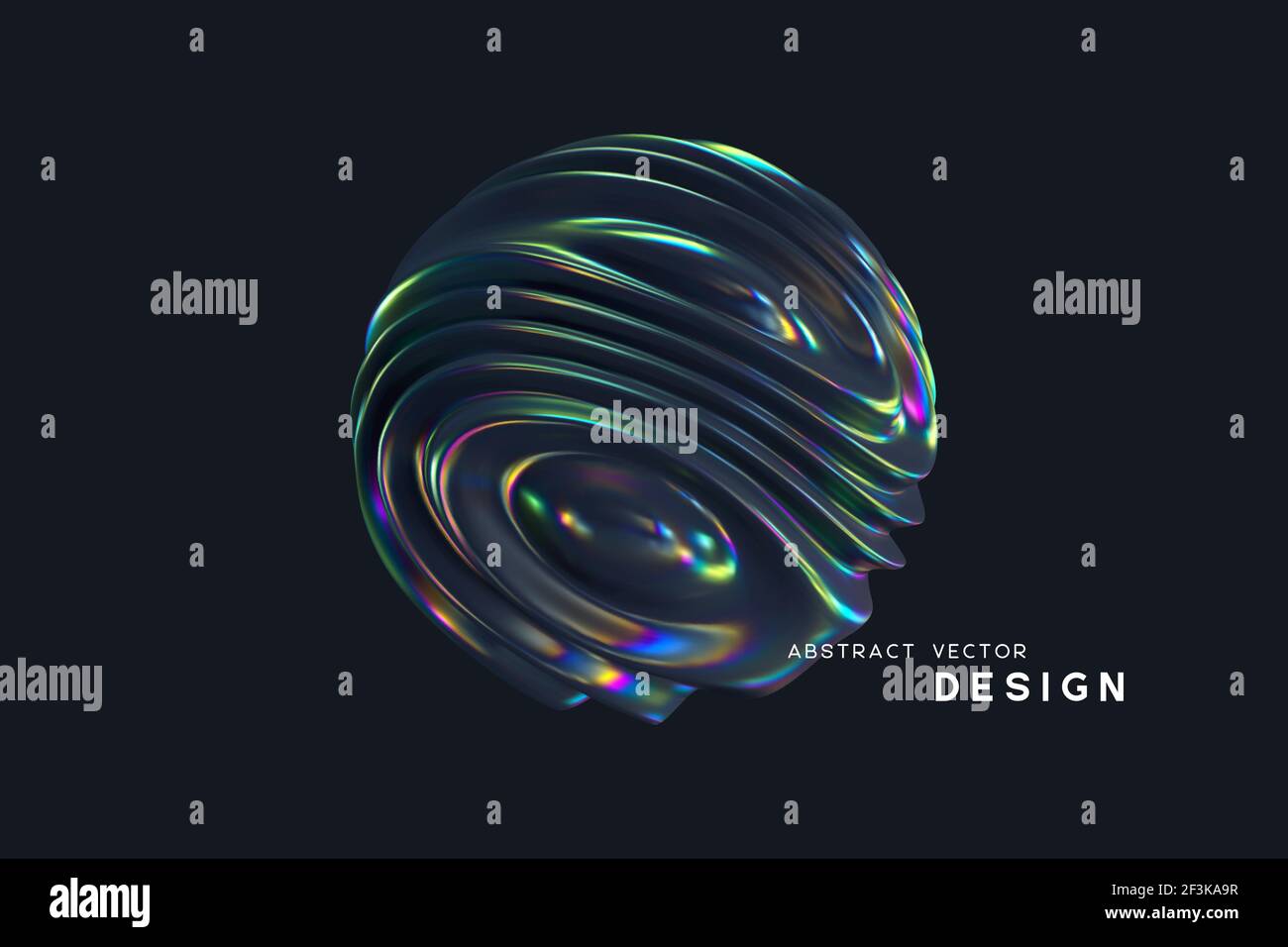 3d wavy fluorescent sphere Stock Vector Image & Art - Alamy