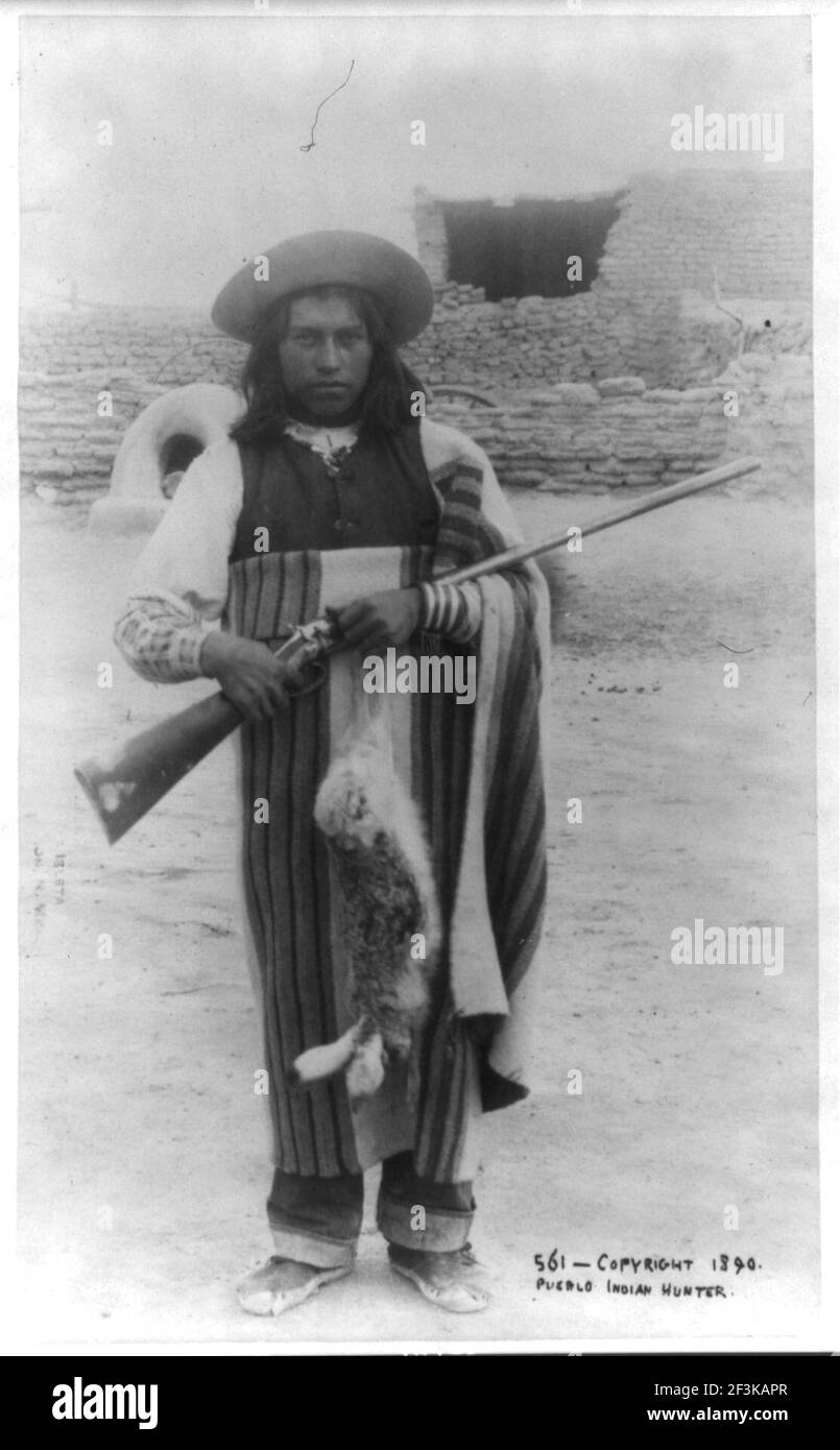 Pueblo Indian Hunter Stock Photo - Alamy