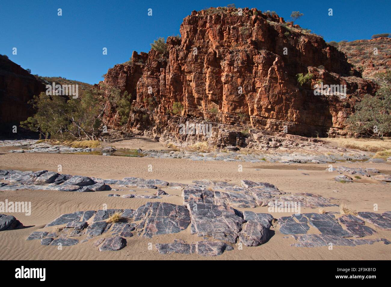 Landscape in Ruby Gap National Park in East MacDonnell Ranges, Northern Territory, Australia ...