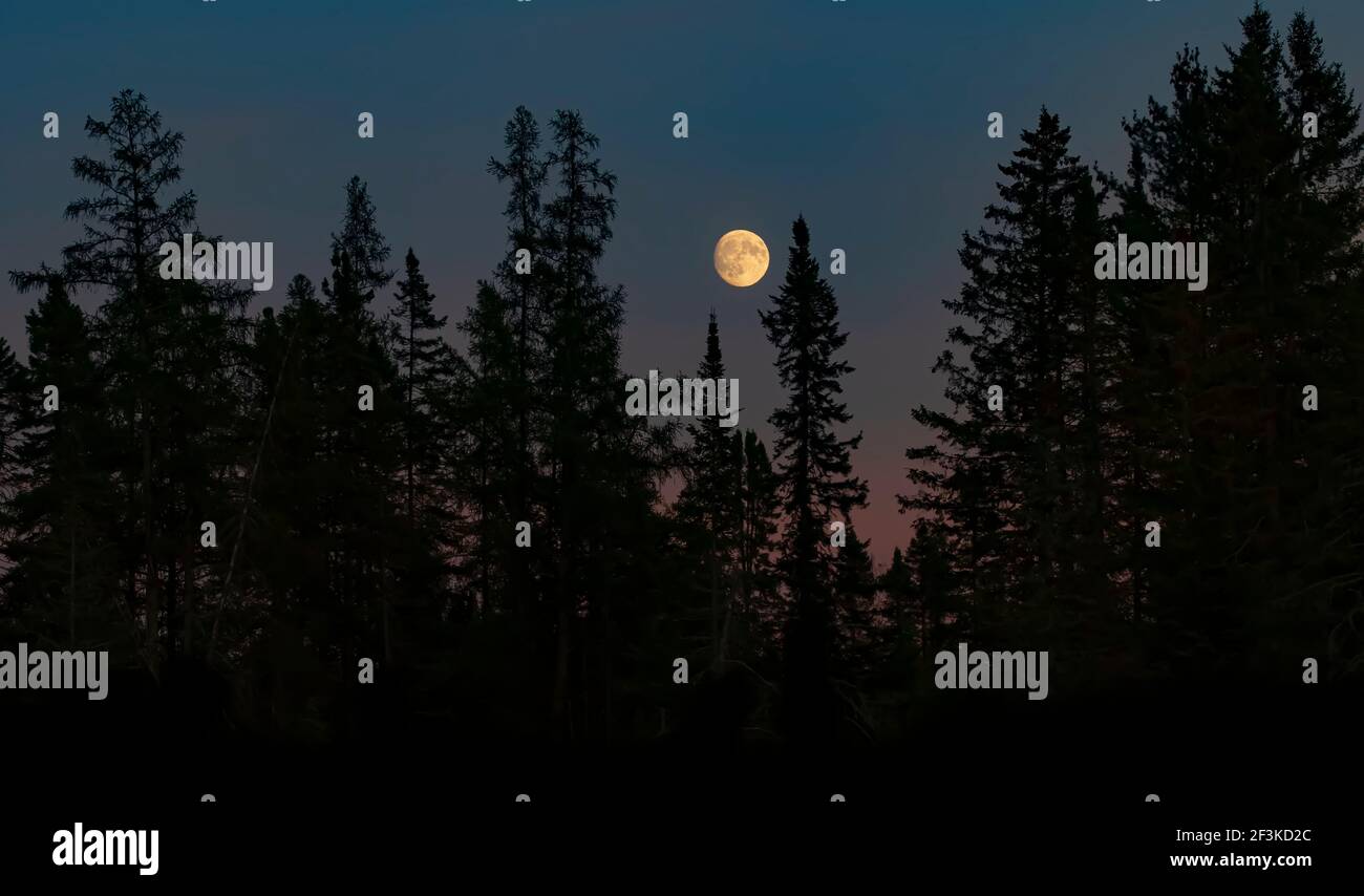 Full moon landscape hi-res stock photography and images - Alamy