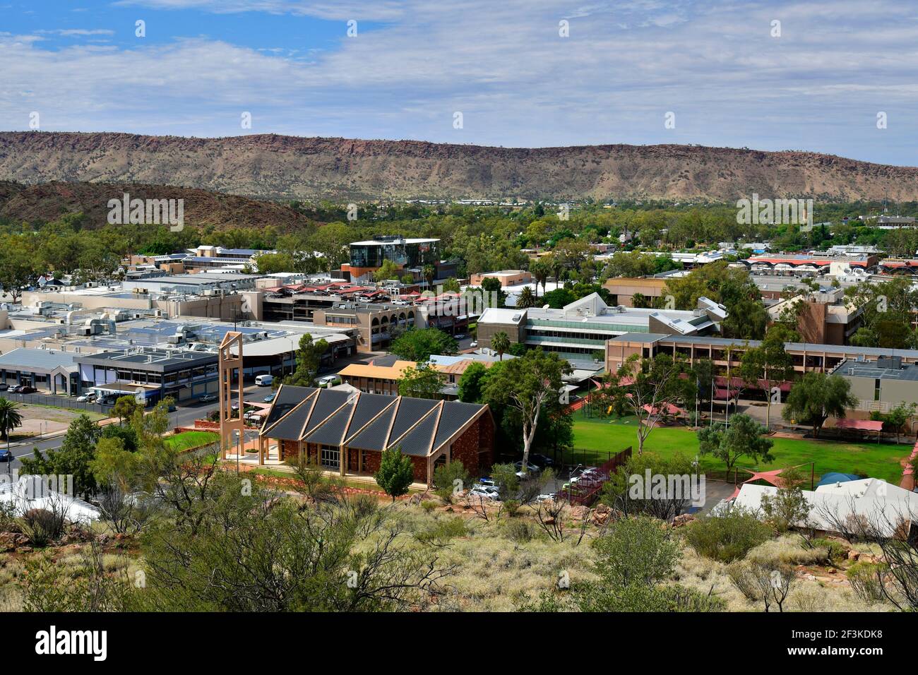 Alice Springs, NT, Australia - November 16, 2017: Cityscape with ...