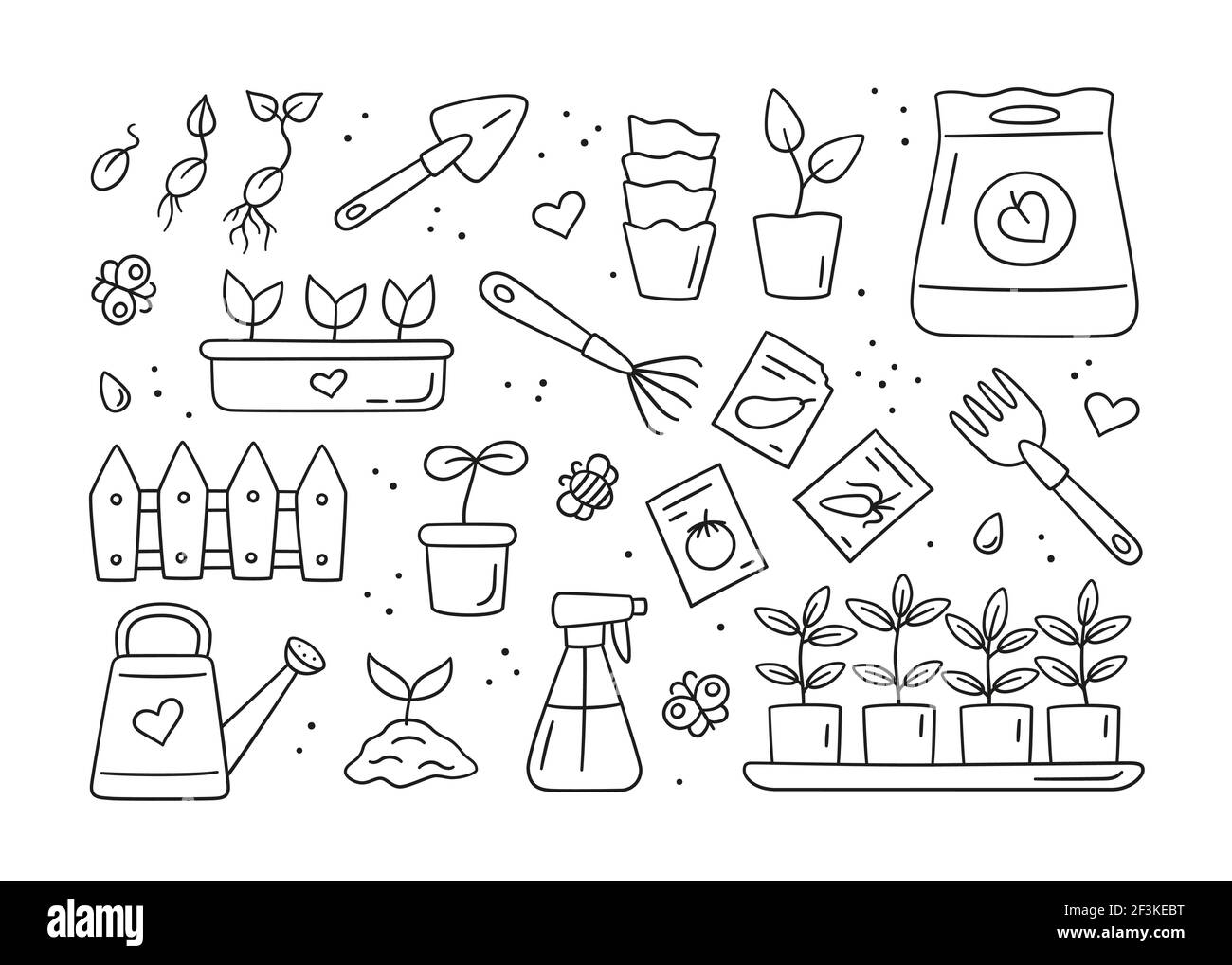 Sprout sketch Cut Out Stock Images & Pictures - Alamy