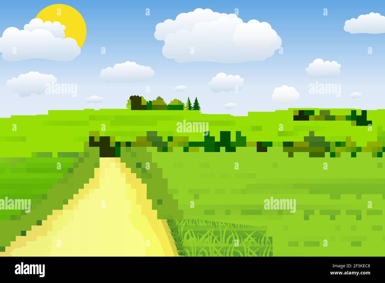 Plain background with trees Stock Vector Images - Alamy