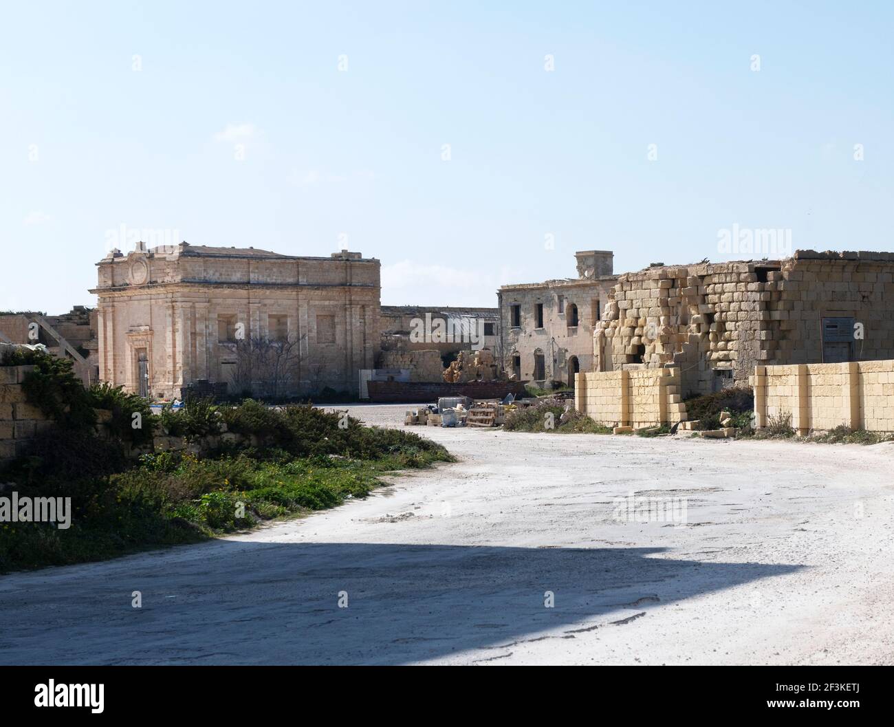 Fragment photos and ruins of Fort Ricasoli which was built by the Order ...