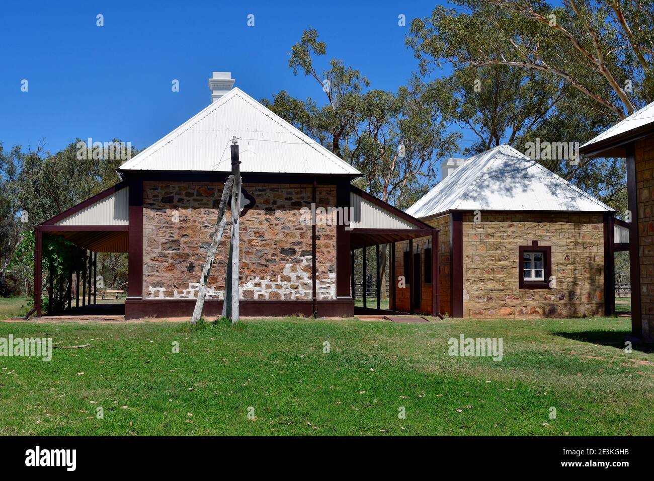 Australia, NT, historical telegraph station in Alice Springs Stock ...