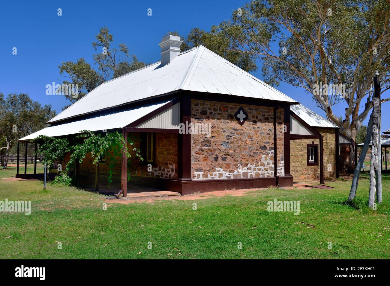 Australia, NT, historical telegraph station in Alice Springs Stock ...