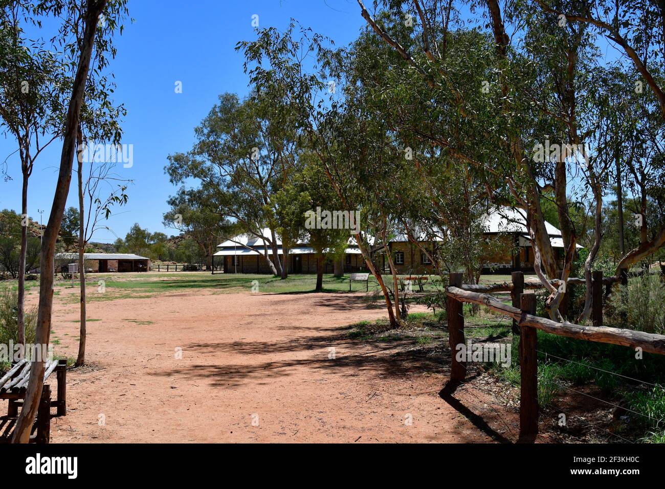 Australia, NT, historical telegraph station in Alice Springs Stock ...