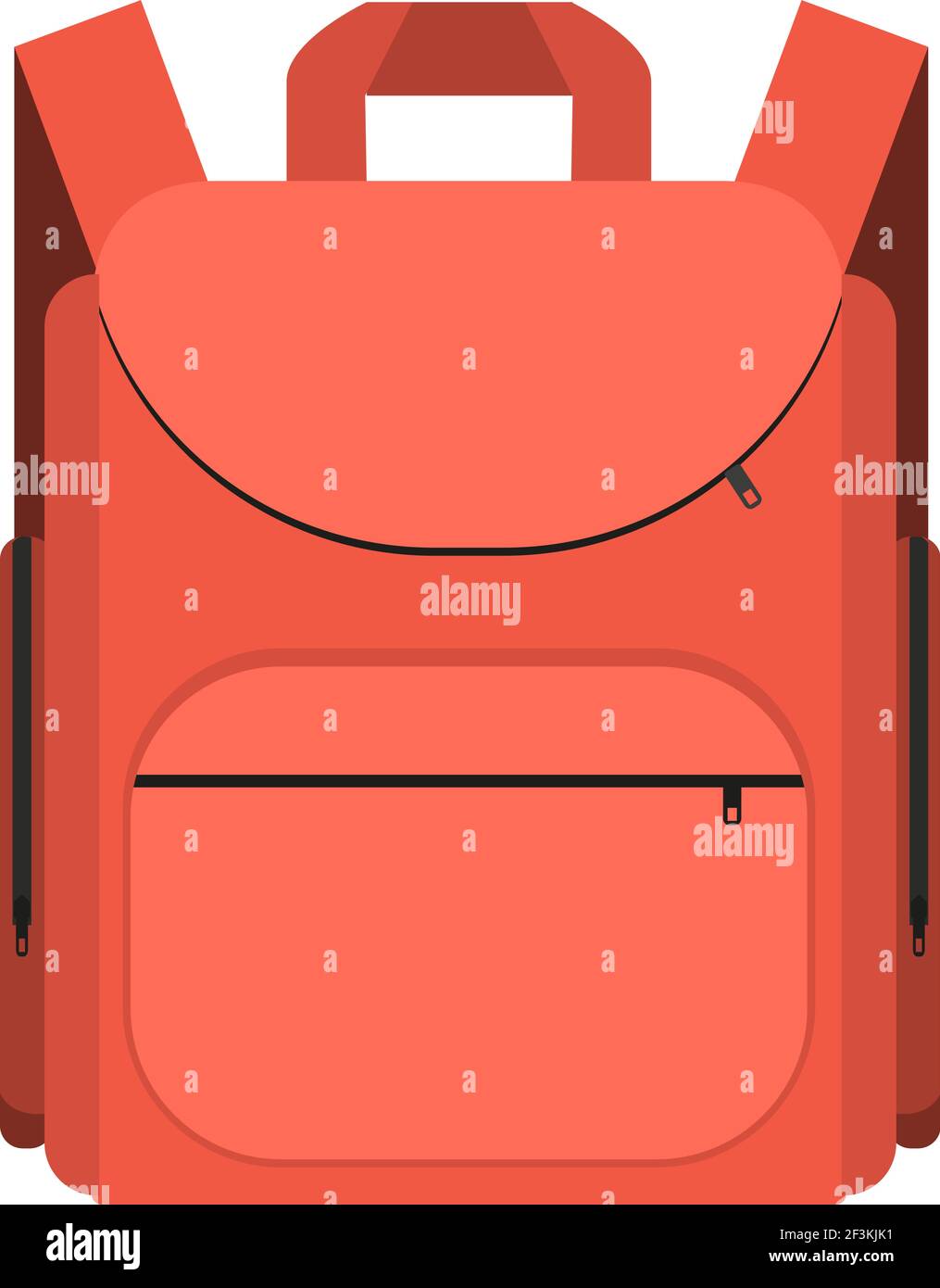 red backpack isolated on white background Stock Vector Image & Art - Alamy