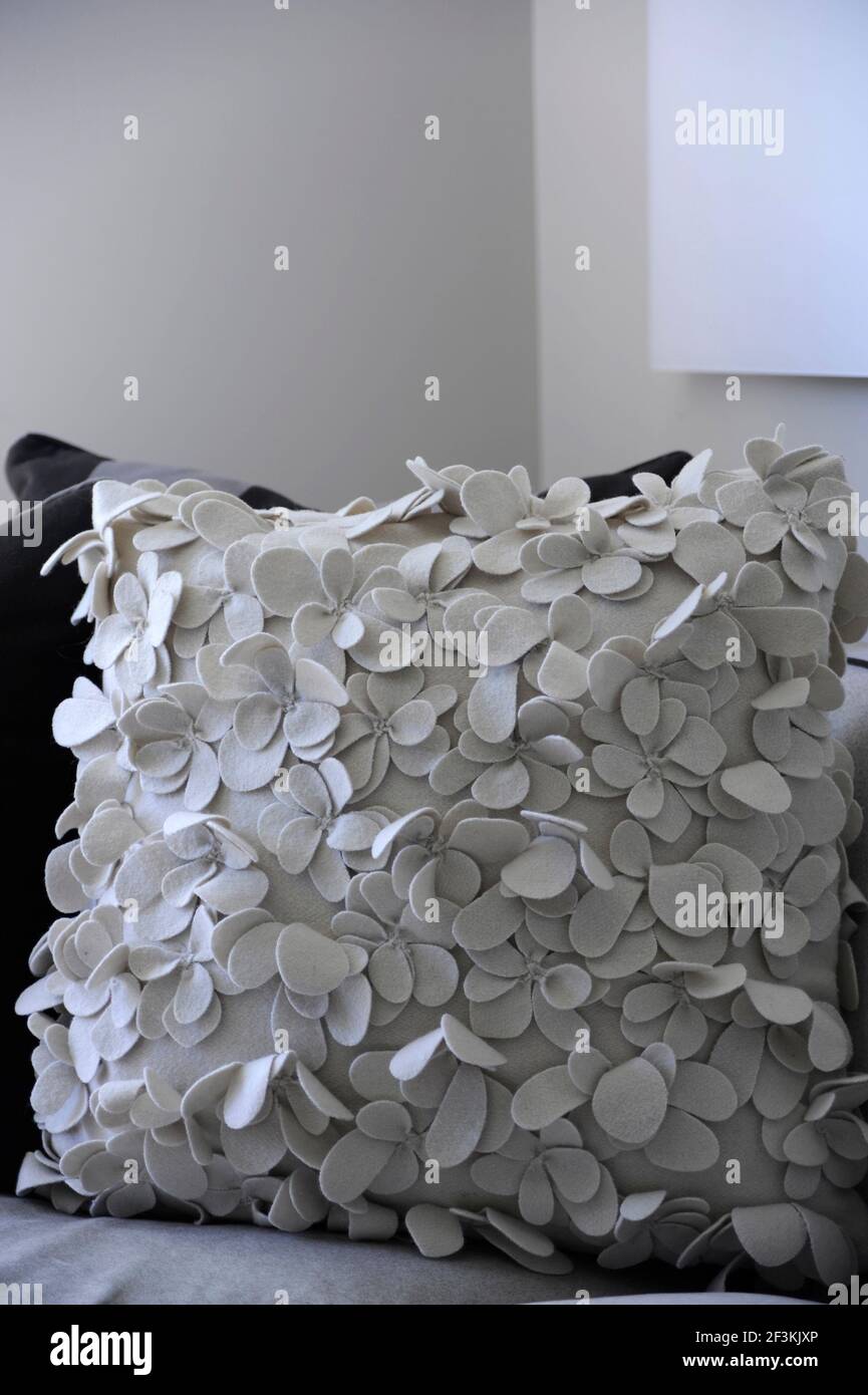 family room detail in Jane Dillon-designed contemporary home Stock ...