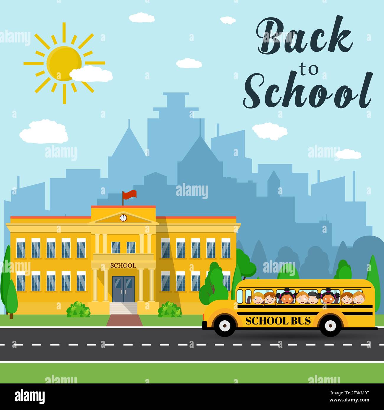 Primary school children standing Stock Vector Images - Alamy