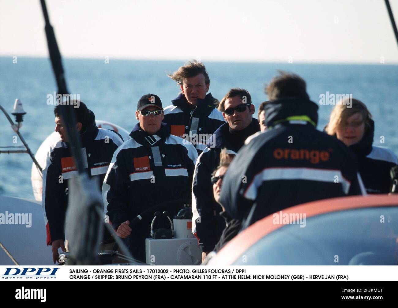 SAILING - ORANGE FIRSTS SAILS - 17012002 - PHOTO: GILLES FOUCRAS / DPPI ...