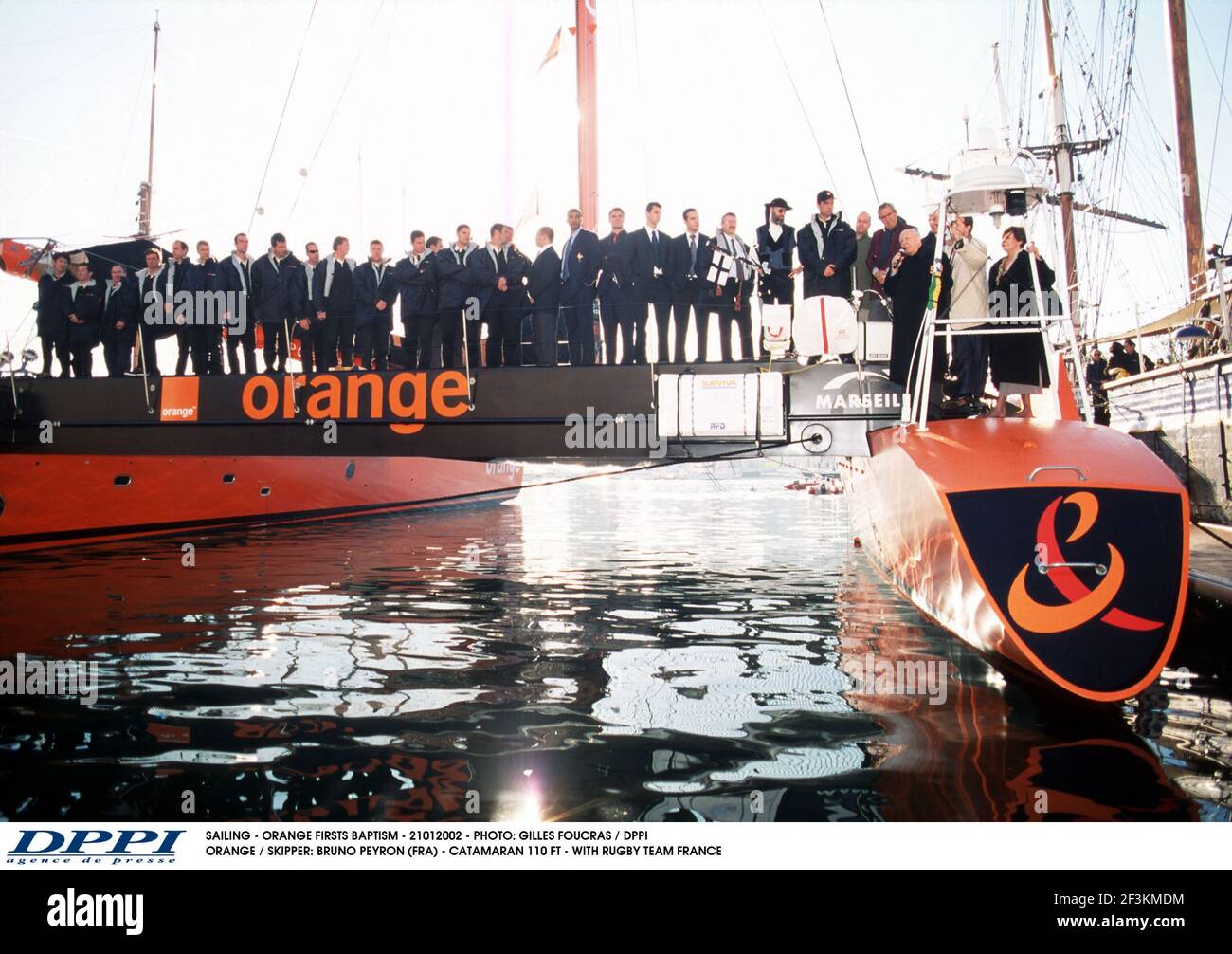 SAILING - ORANGE FIRSTS BAPTISM - 21012002 - PHOTO: GILLES FOUCRAS ...