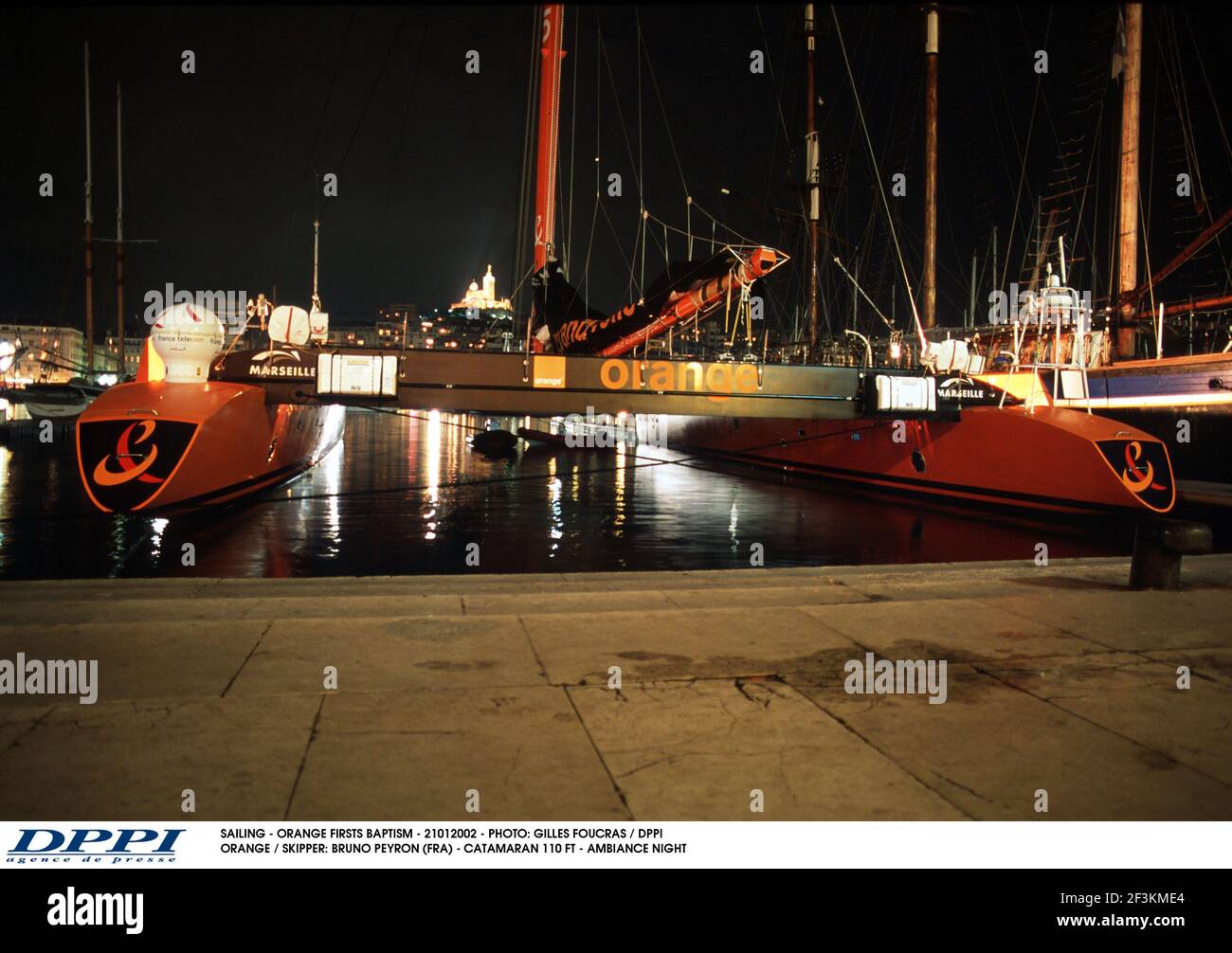 SAILING - ORANGE FIRSTS BAPTISM - 21012002 - PHOTO: GILLES FOUCRAS ...