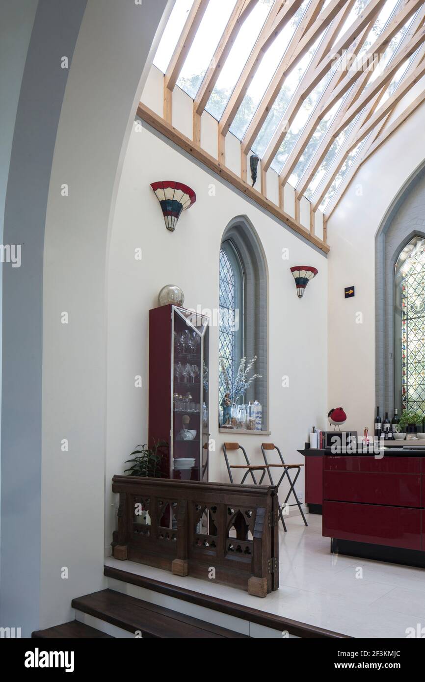 St. Johns Church, St Johns Road, Uxbridge. Internal Kitchen Arch Bend ...