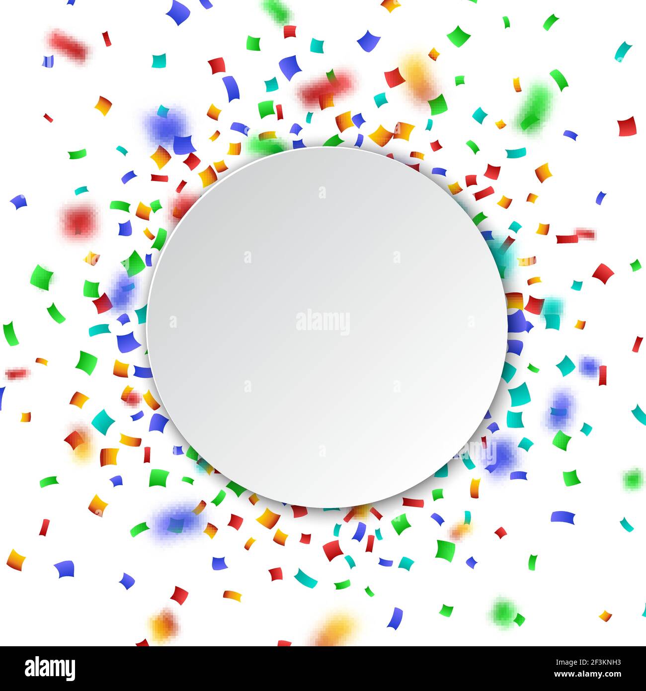 Colorful celebration background with confetti Stock Vector Image & Art ...