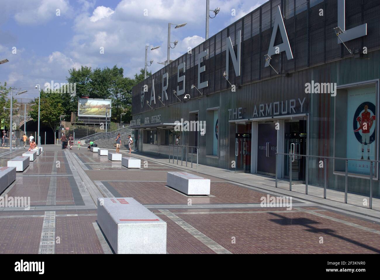 Entrance to Emirates Stadium, home of Arsenal Football Club, London, N5 ...