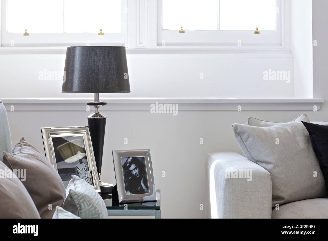 Black lamp shade Stock Photo - Alamy