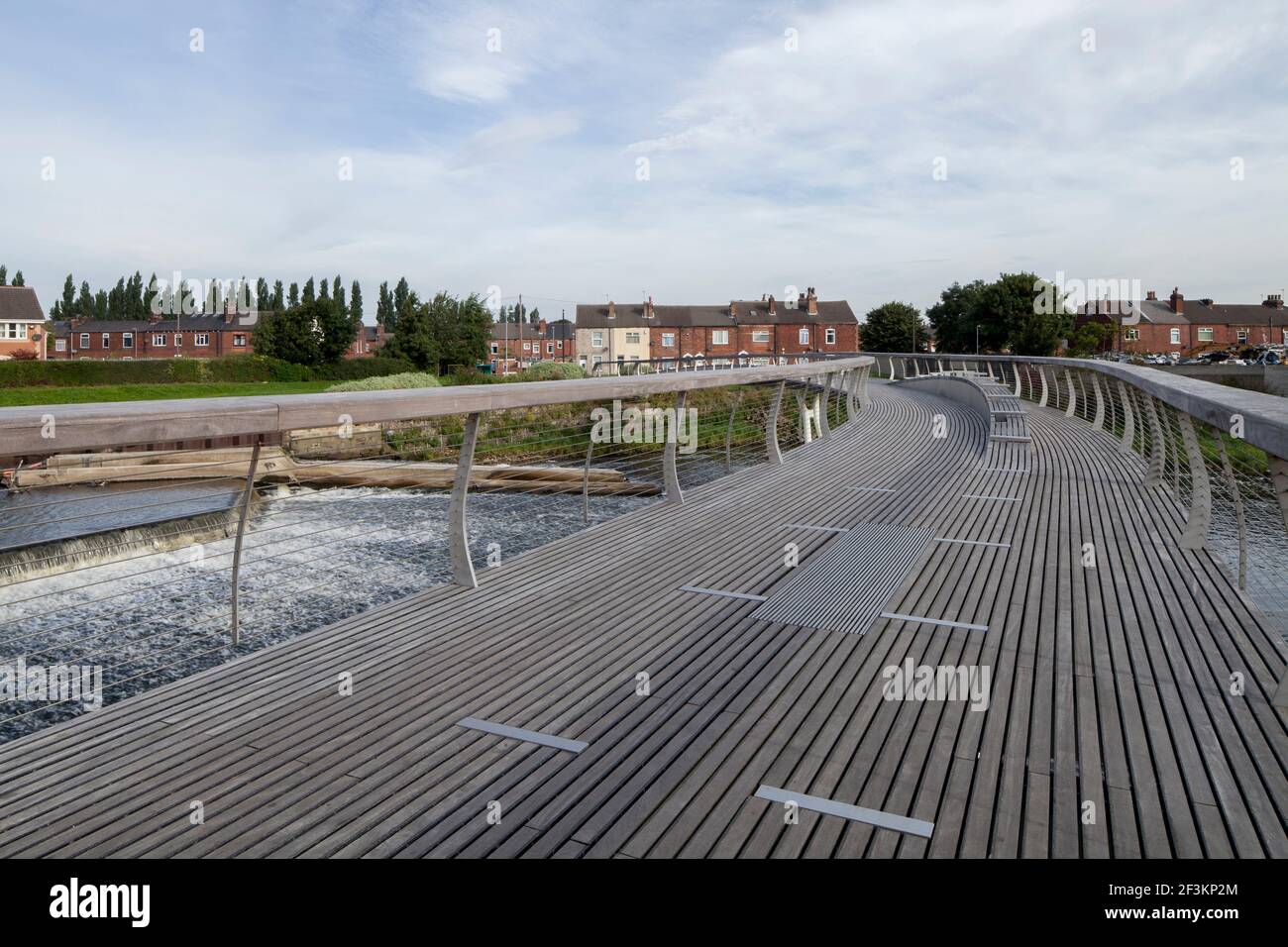 Castleford Foot Bridge, Yorkshire Stock Photo - Alamy