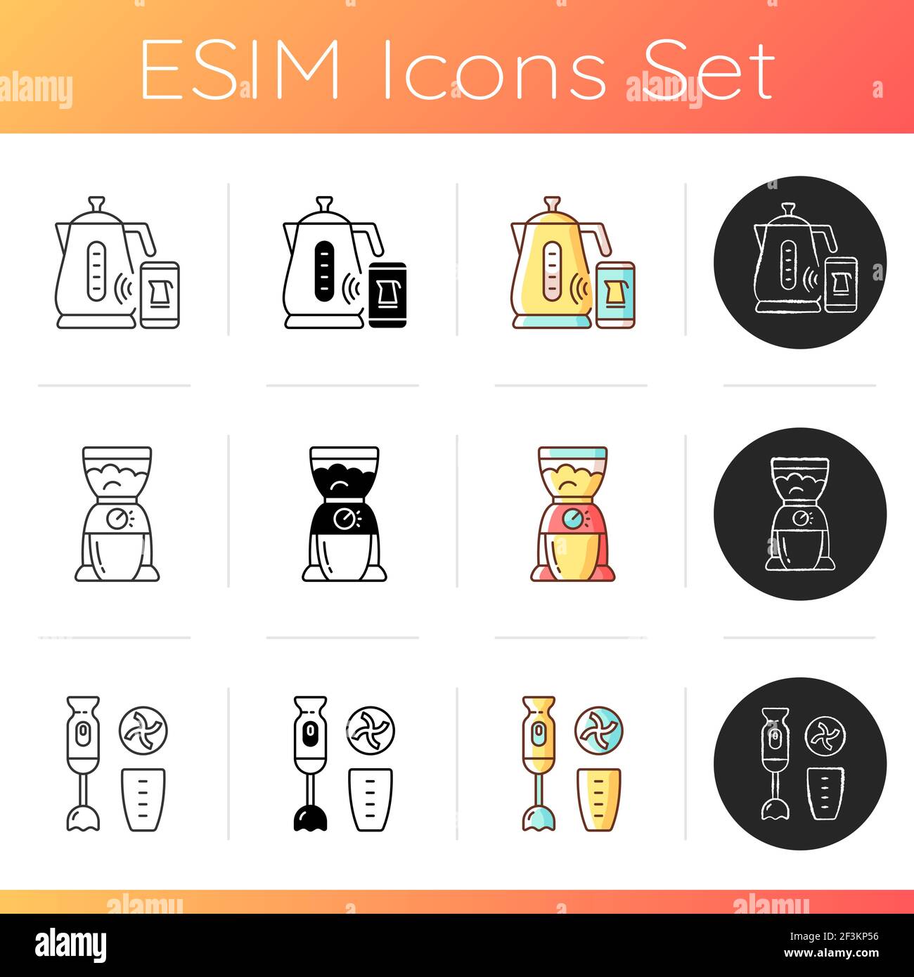 Handheld cooking Stock Vector Images - Alamy