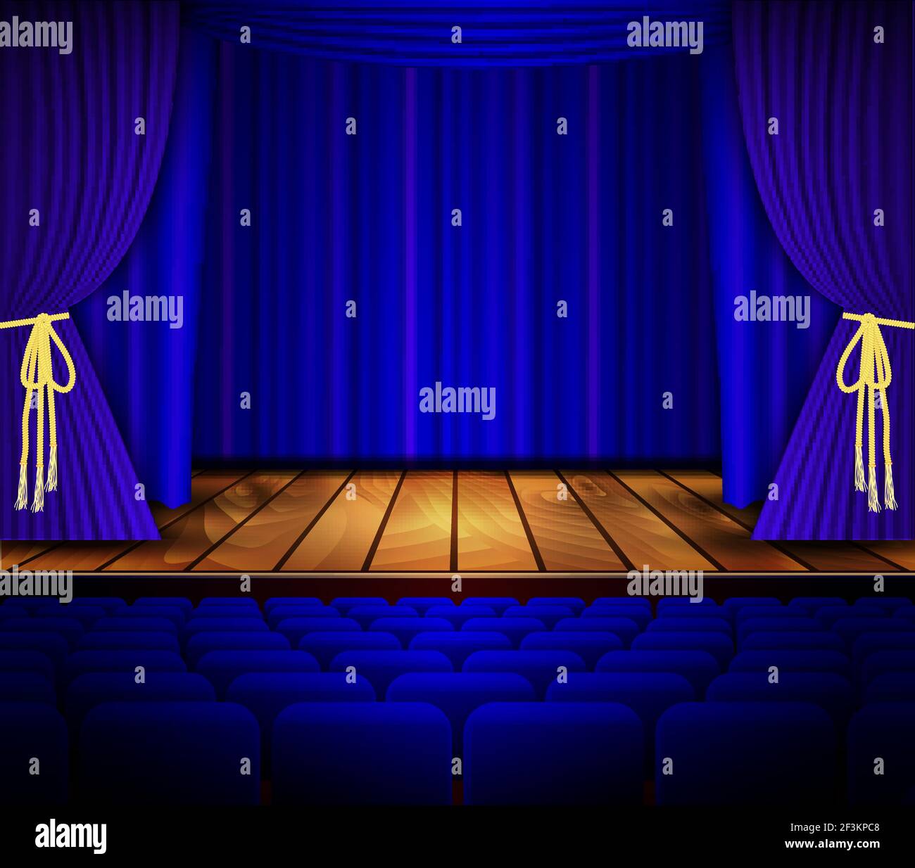 Cinema or theater scene with a curtain Stock Vector Image & Art - Alamy