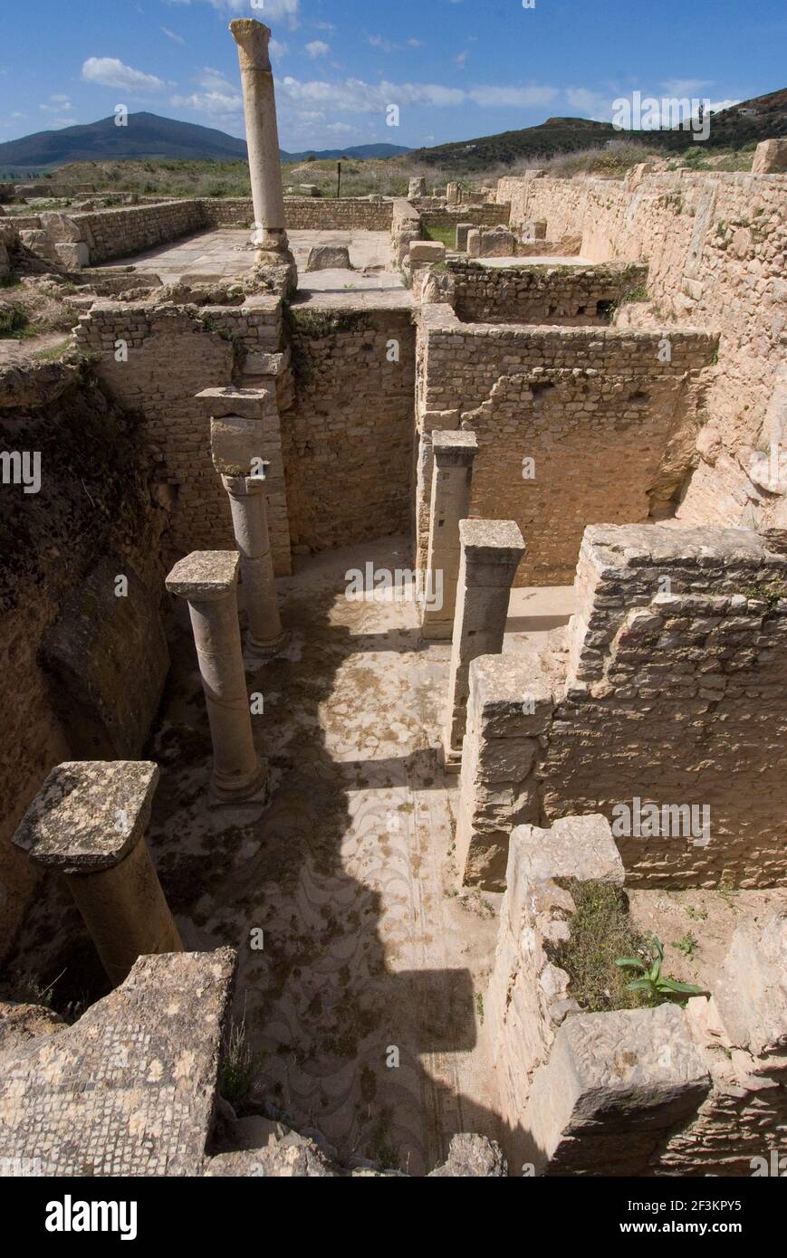 Underground House of the New Hunt, Roman ruin of Bulla Regia, Tunisia ...