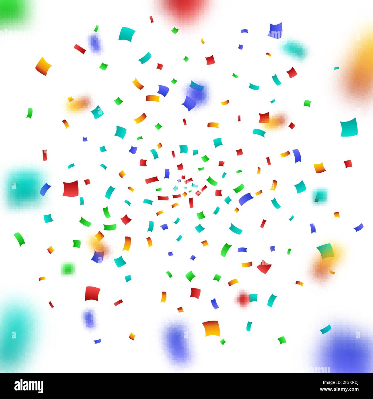 Colorful Confetti on White background Stock Vector Image & Art - Alamy