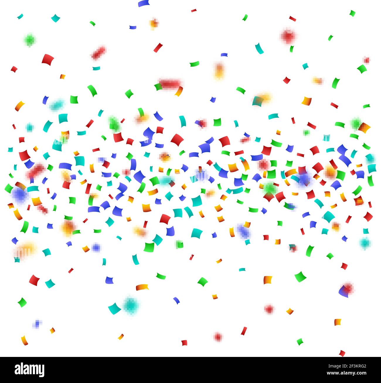 Colorful Confetti on White background Stock Vector Image & Art - Alamy