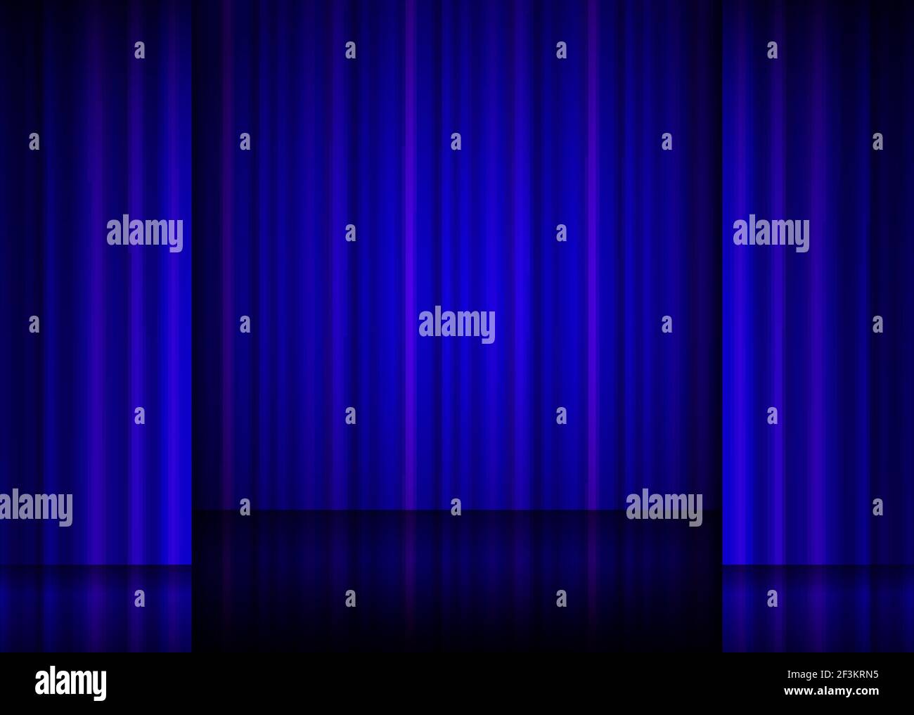 Blue theatre curtain background vector hi-res stock photography and ...